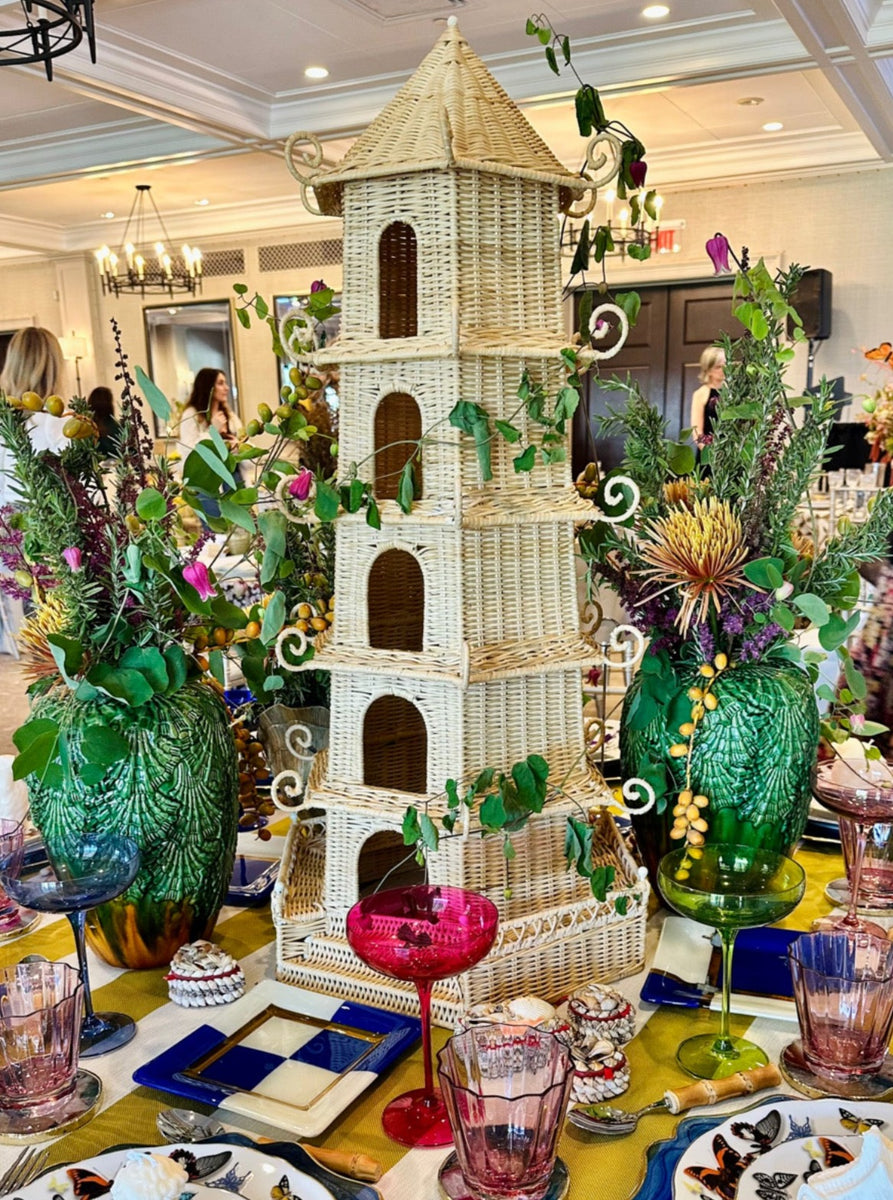 WICKER PAGODA CENTERPIECE – HOUSE SFW